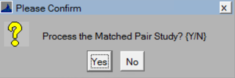 Matched Pair Study - Sales File - 1