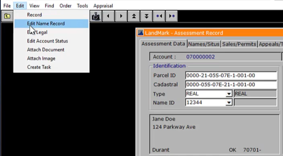 Updating: Name/Address/Contact Info ~ Video - Assessment File - 1