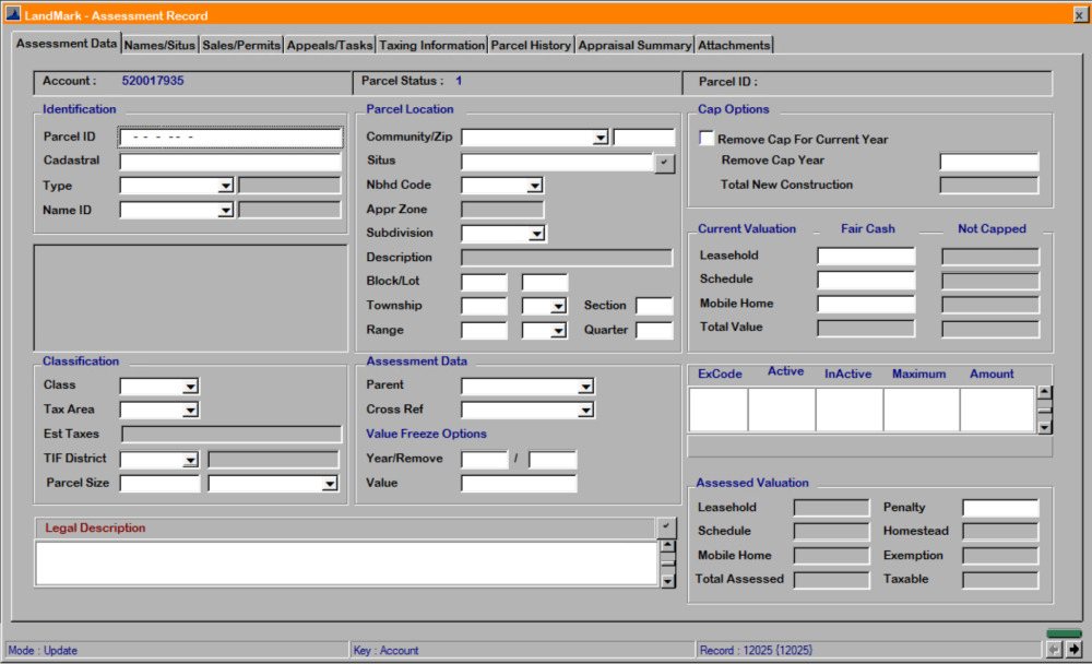 Creating a New Personal Property Account - Personal Property Appraisal ...