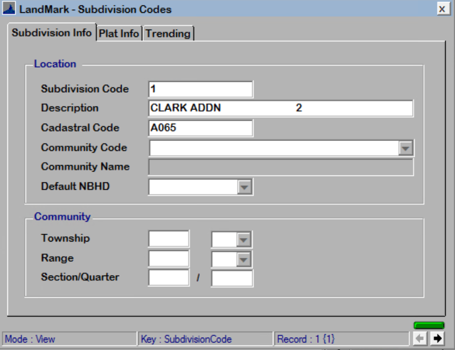 Subdivision Plat Images - Assessment File - 1