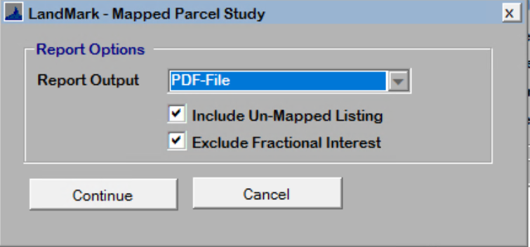 Mapped Parcel Report - Assessment File - 1