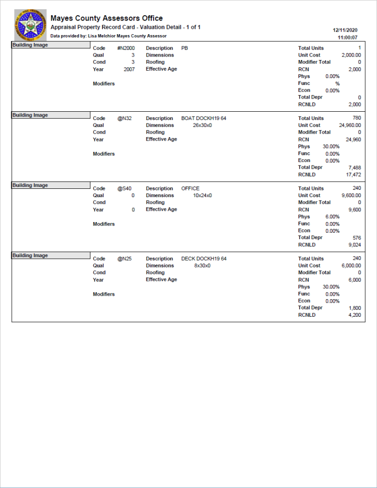 Residential Report - Residential Appraisal File - 1