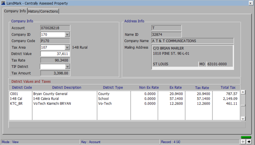 State Assessed Districts (Linked Tables) - Assessment File - 1