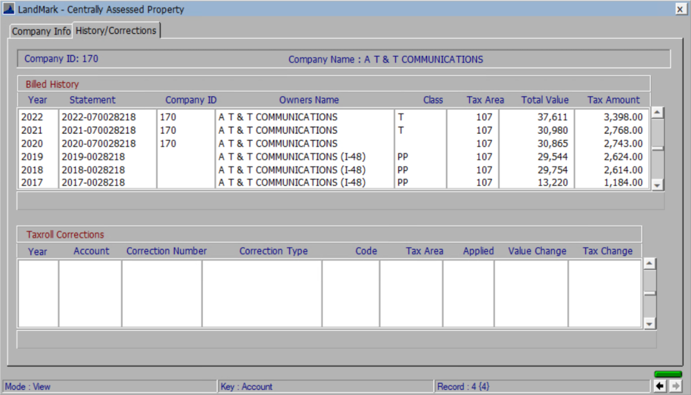 State Assessed Districts (Linked Tables) - Assessment File - 1