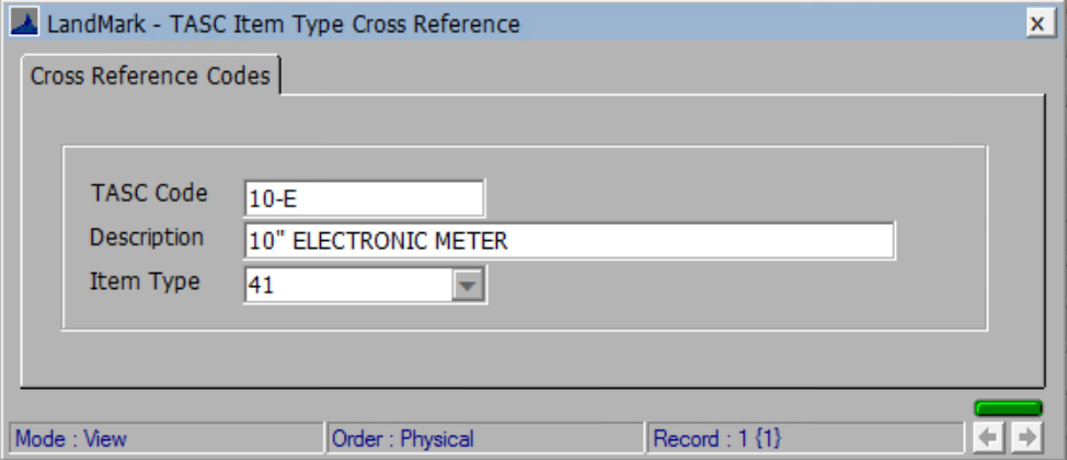 TASC XRef Table - Personal Property Appraisal File - 1