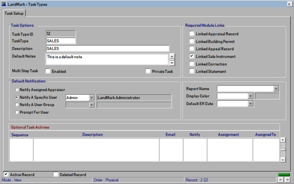 Task Types - System - 1