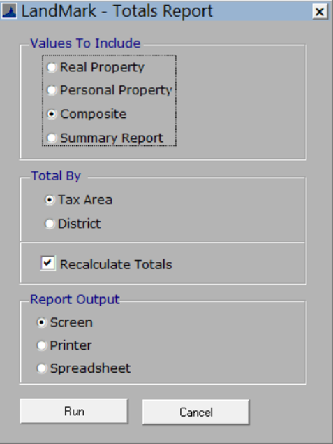 Tax Roll Creation - Assessment File - 1