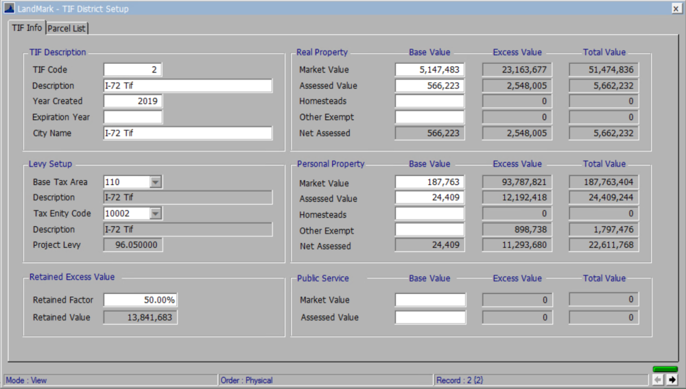 TIF List - Assessment File - 1