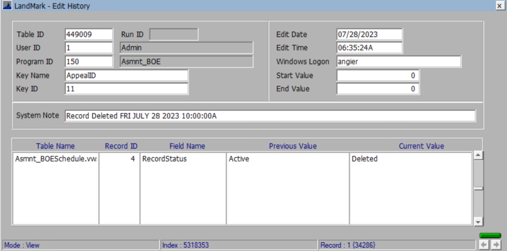Unschedule A Hearing - Assessment File - 1