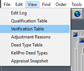 Verification Table - Sales File - 1