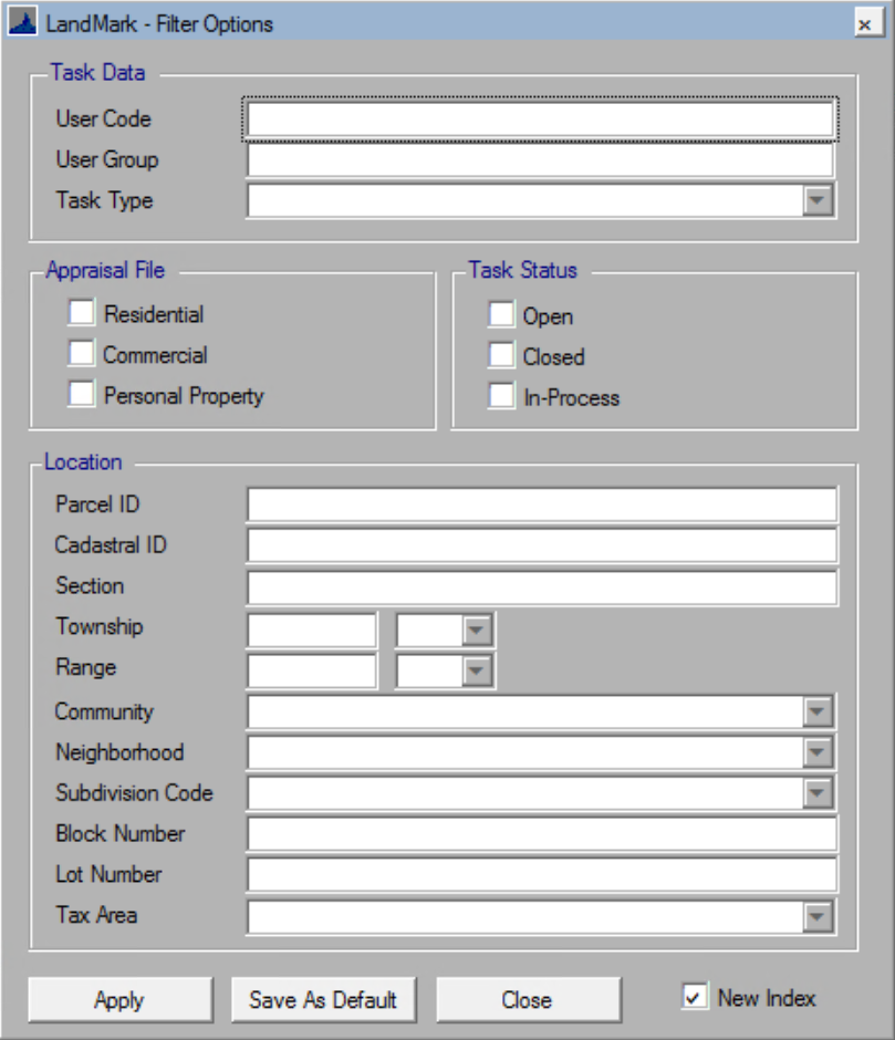 View/Work Task List - System - 1