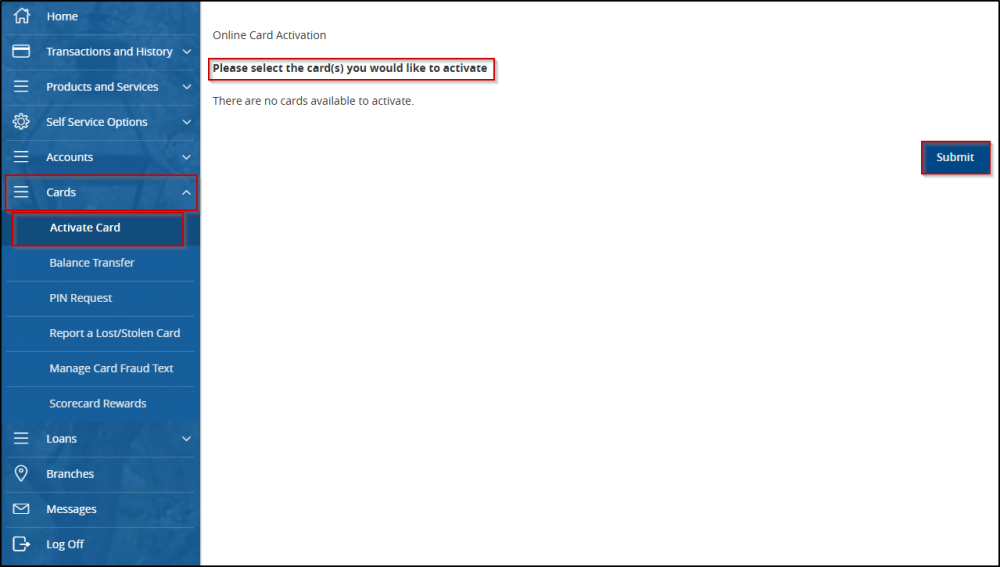 Activate Card - Digital Banking User Guide - 1