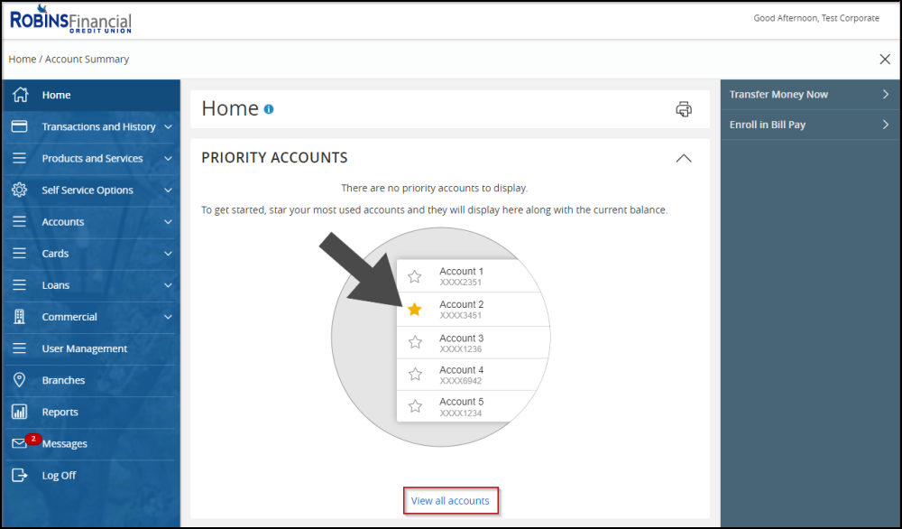 First Time Login Priority Accounts - Digital Banking User Guide - 1