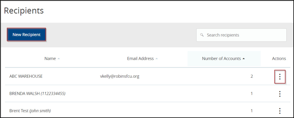 Recipients - Digital Banking User Guide - 1