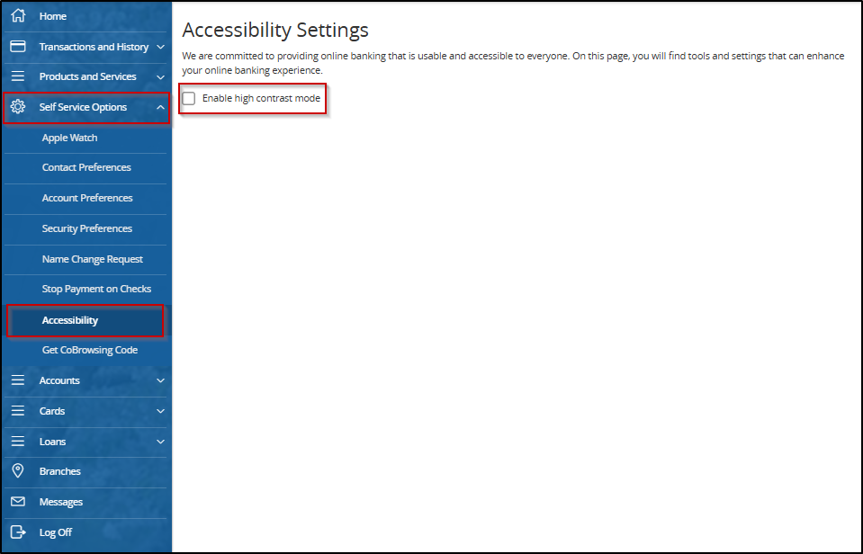 Accessibility - Digital Banking User Guide - 1