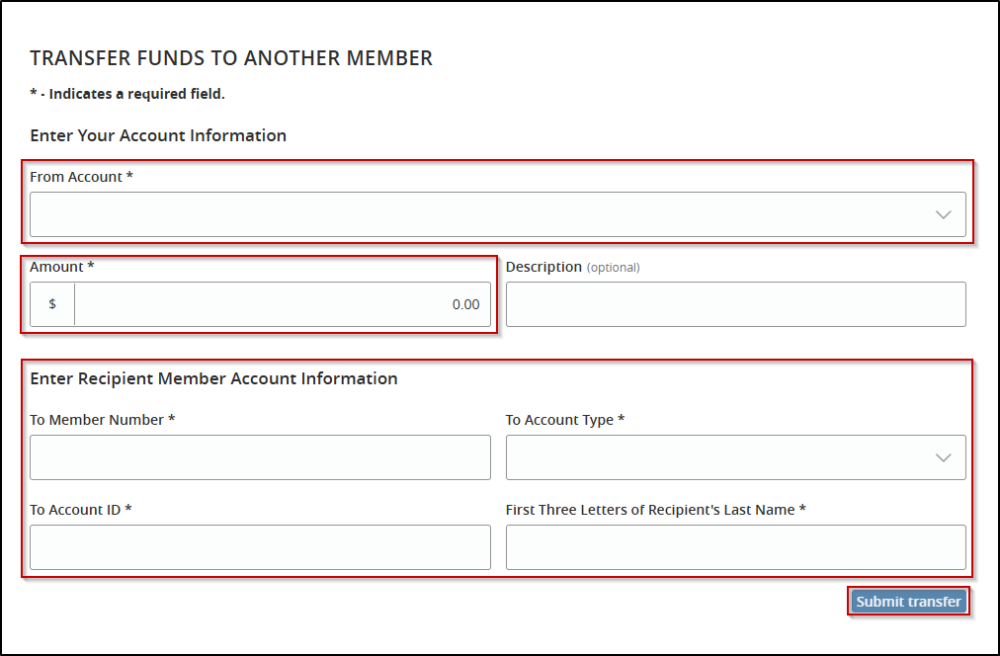 Member to Member Transfer [M2M] - Digital Banking User Guide - 1
