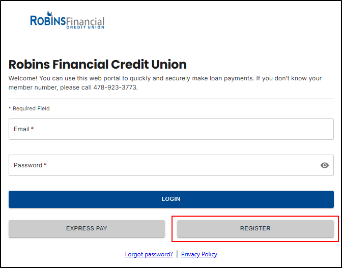 Register (recurring payment option) - Digital Banking User Guide - 1