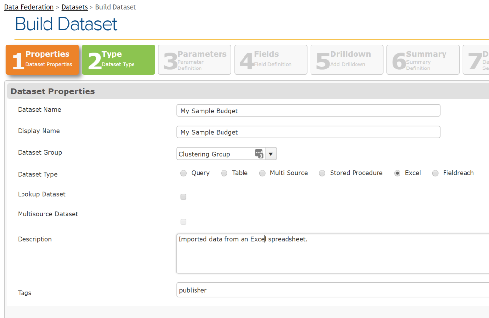 Create A Dataset From An Excel Spreadsheet Csv File Nathean Analytics Customerbuild