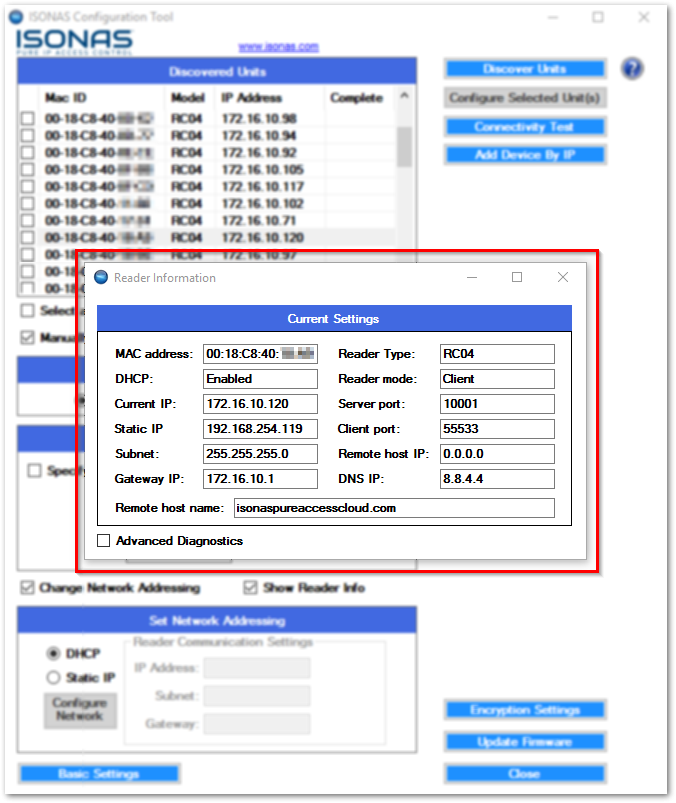 Reviewing Network Config Settings - Pure Access Product Manual - 1