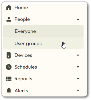 Create User Group - Zentra Product Manual - 1