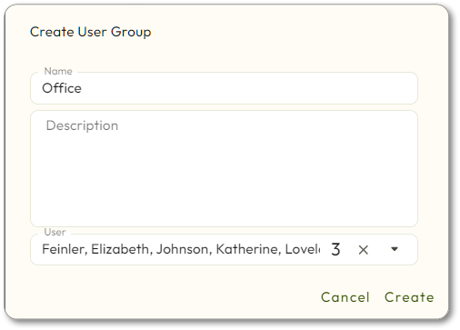 Create User Group - Zentra Product Manual - 1