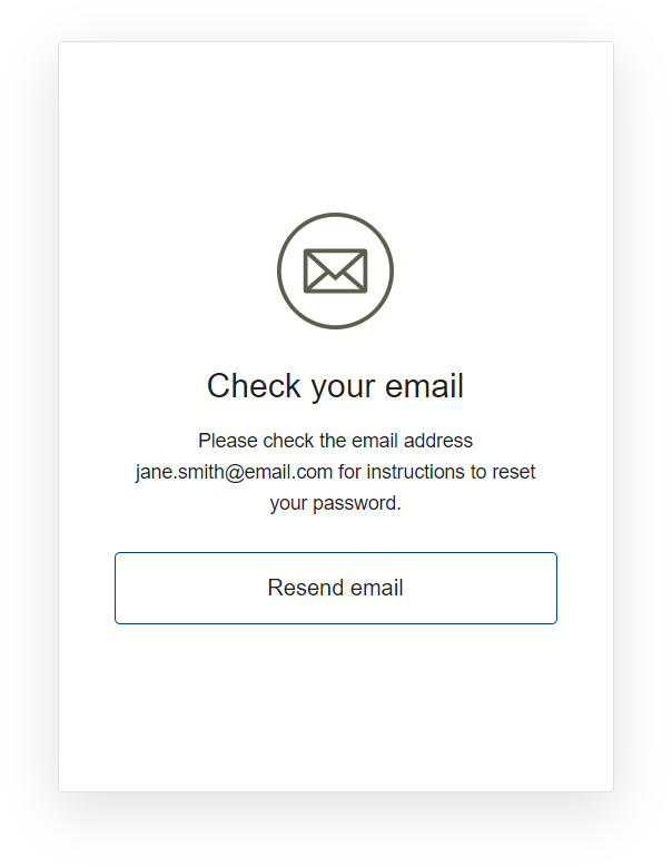 Resetting your password - Zentra Product Manual - 1