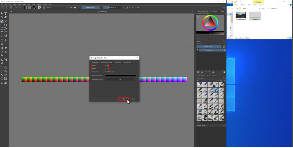 Work with third party App – Krita - Cognata User Manual 2020-03 - 1.8