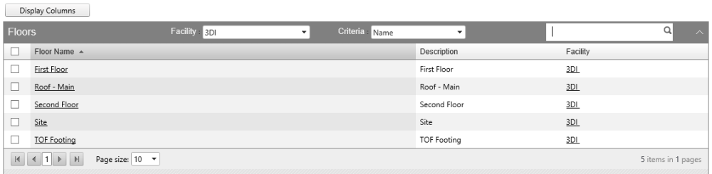 COBie: Floor and Facility - EcoDomus - 1