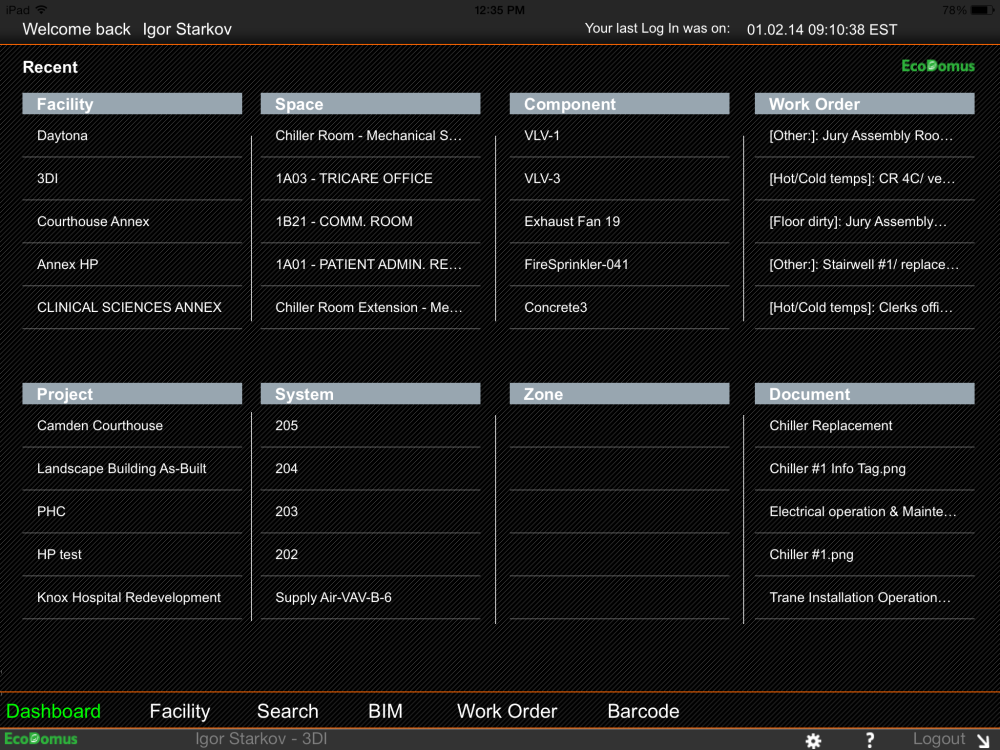 EcoDomus Mobile (iPad) - EcoDomus - 1