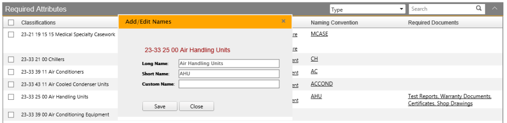 Attribute Template - EcoDomus - 1