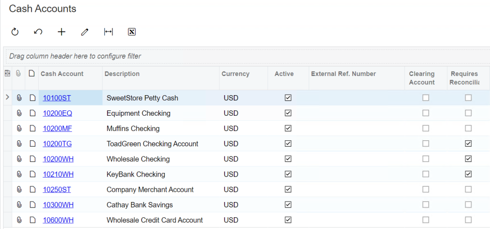 Applying a Threshold to a Cash Account - Electronic Signatures for Acumatica User Guide - v1