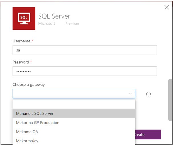 Creating A Connection To Your On Premises Sql Server In Your Power Apps Environment