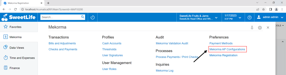 Configuring Mekorma Vendor Validation - Vendor Validation for Acumatica User Guide - v1