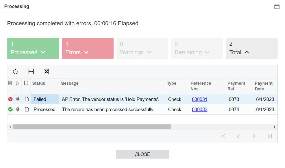 Validations During the Payment Process - Vendor Validation for Acumatica User Guide - v3
