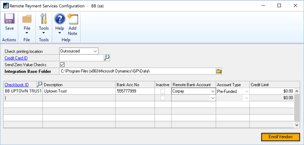Enrolling Vendors - Mekorma Products for GP User Guide - Build x91