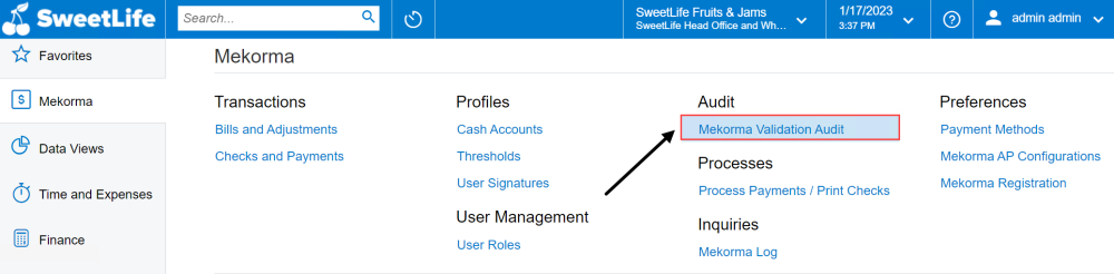 Validation Audit - Vendor Validation for Acumatica User Guide - v1