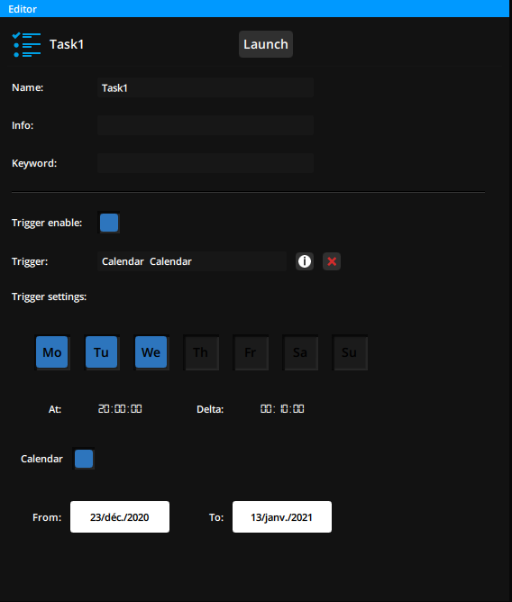 Calendar - Modulo Kinetic user manual - V4