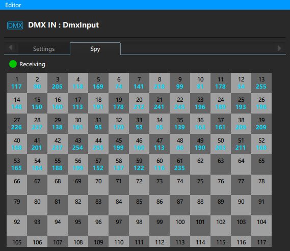 DMX Input - Modulo Kinetic user manual - V5
