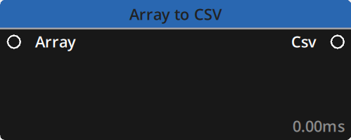 Array to CSV - Modulo Kinetic user manual - V5