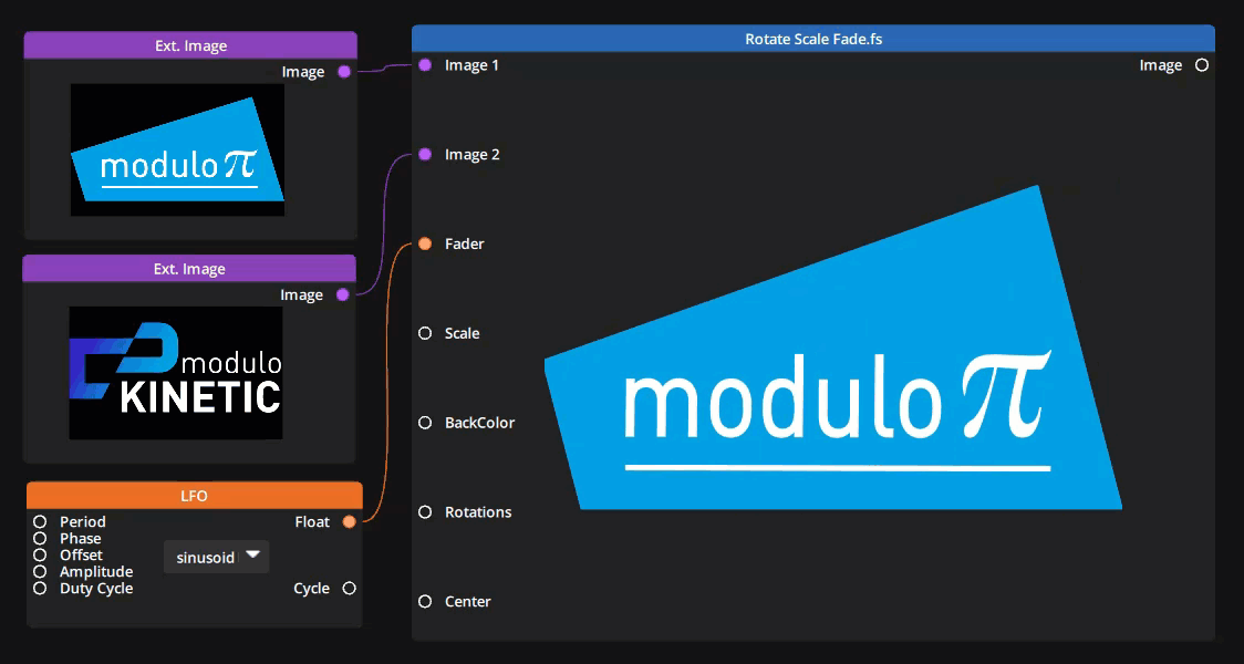 Rotate Scale Fade - Modulo Kinetic user manual - V6
