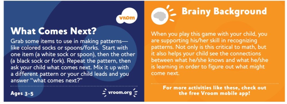 In Person: Patterns - Kindergarten Readiness Toolkit - 1