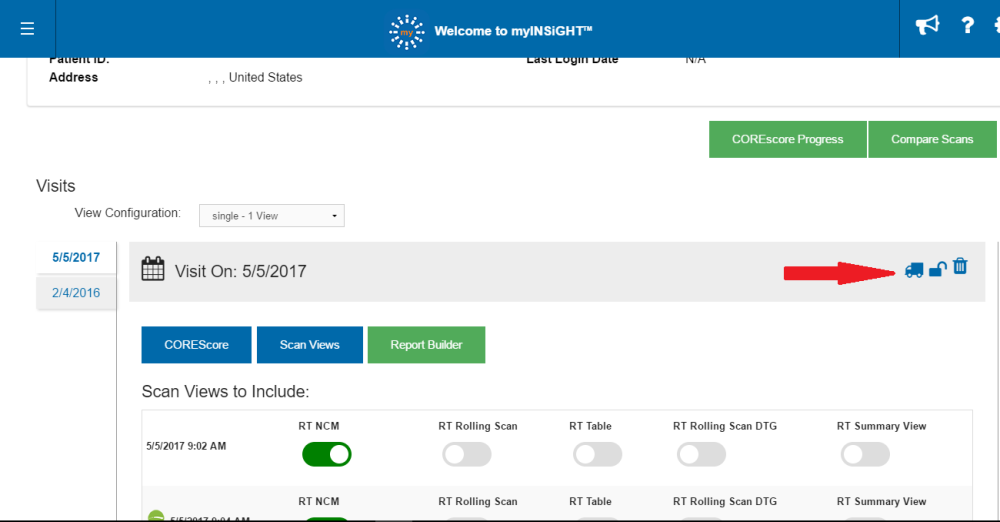 Manage Visits - myINSiGHT User Manual (295-022, Rev. T) - 6.2