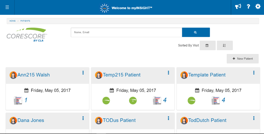 Patients Page - myINSiGHT User Manual (295-022, Rev. R) - 6.2