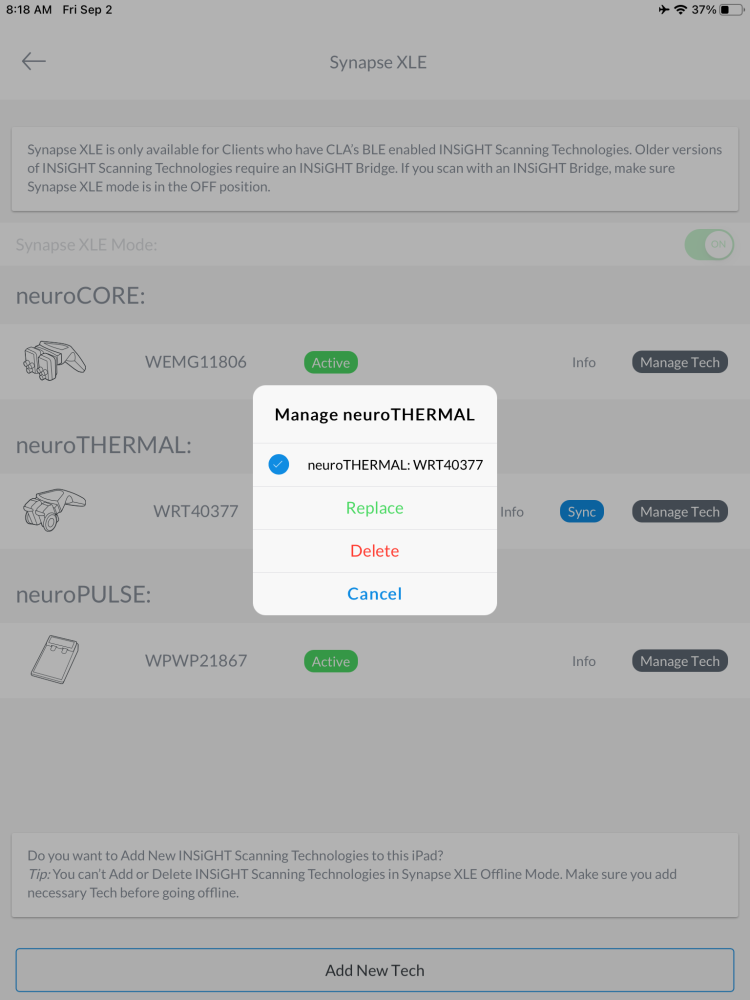 Manage INSiGHT Scanning Tech - Synapse User Manual (295-027, Rev K) - 7