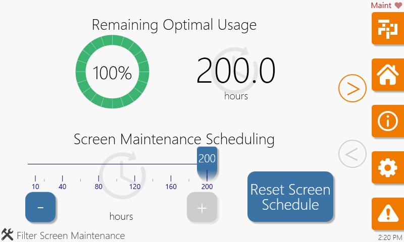 11 of 11: Reset Maintenance Timers - BASE - 200184-A
