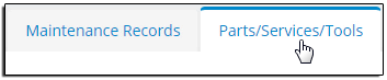 Parts / Services / Tools Tab - Aircraft Maintenance & Inventory System ...