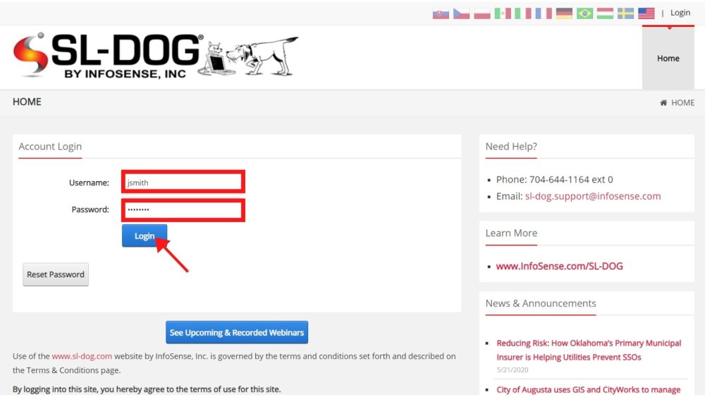 Logging In - SL-DOG Users Manual - 1