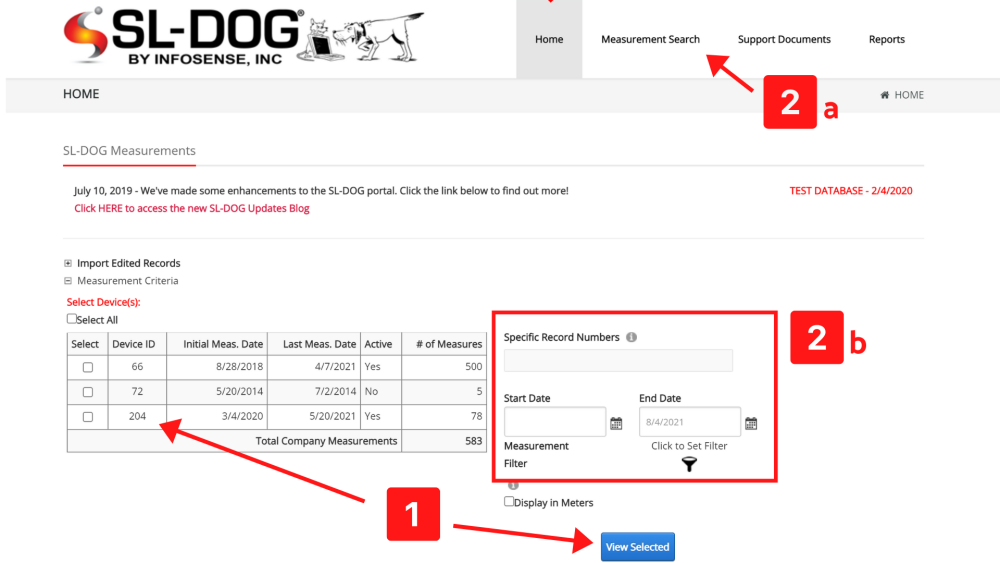 View & Search Data - SL-DOG Users Manual - 1