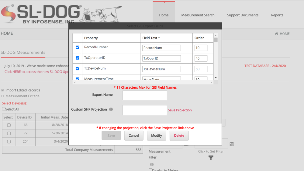 SHP Export - SL-DOG Users Manual - 1