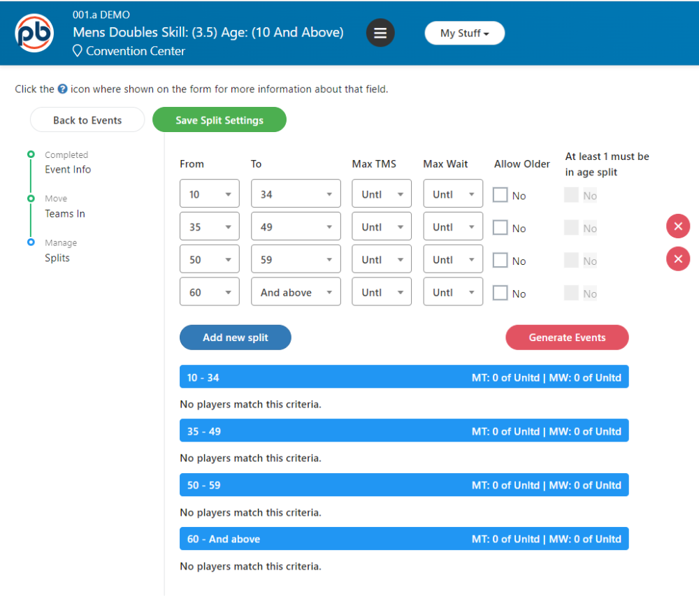 Adding Additional Splits - PB Manual - 1 Adding Additional Splits - PB Manual - 1
